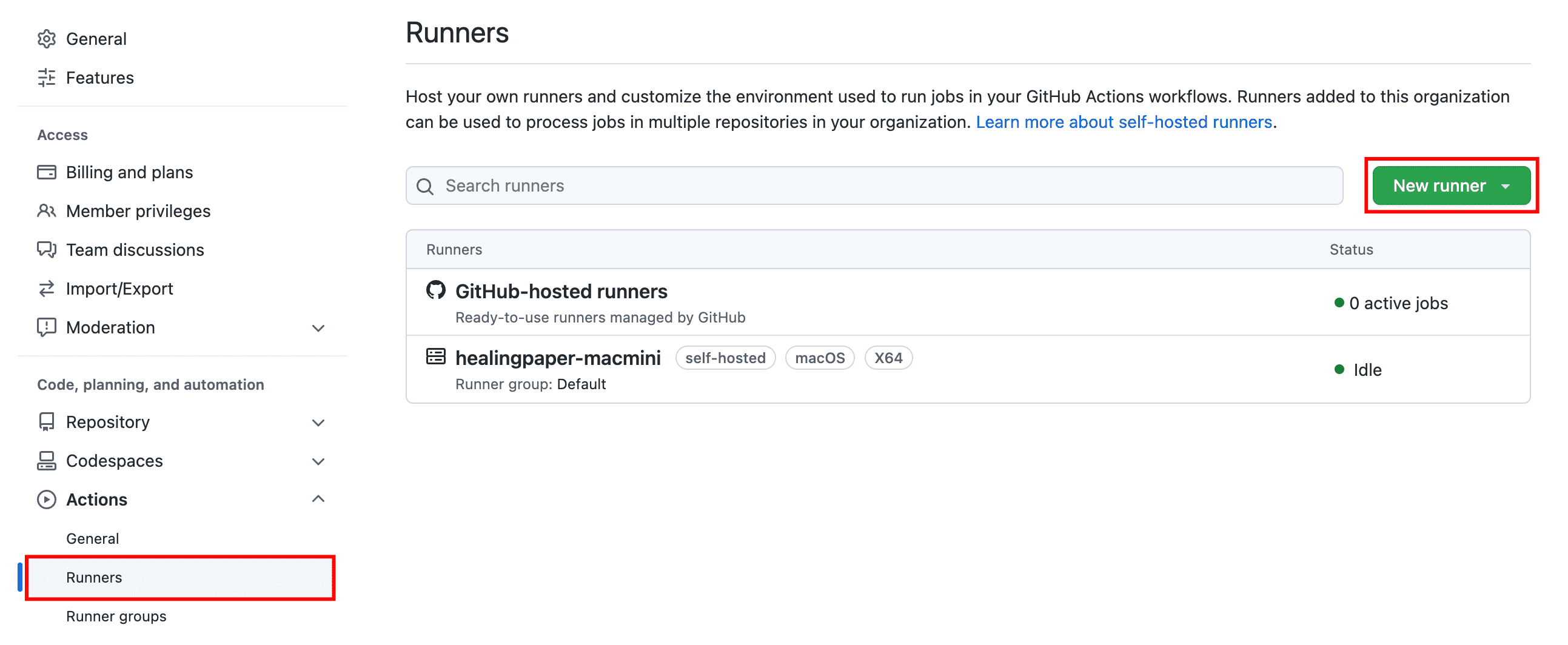 EC2에 GitHub Actions self-hosted runner 띄우기 | Wonny Log